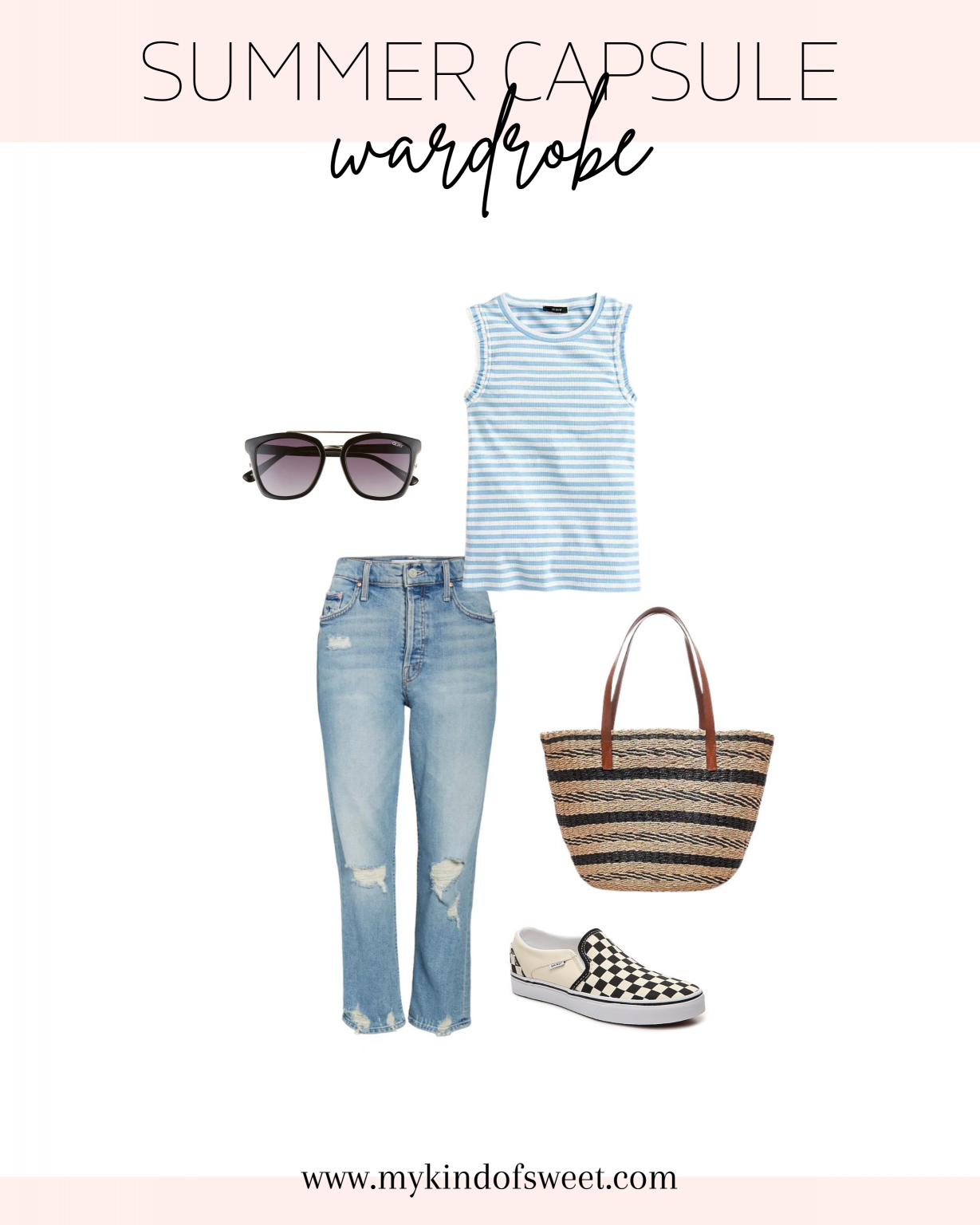 Summer Capsule Wardrobe | 20 Outfit Ideas - My Kind of Sweet