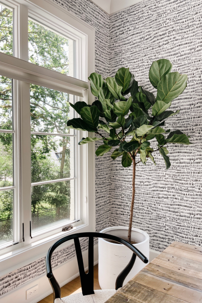 Our Kitchen Nook Wallpaper | Before + After - My Kind of Sweet